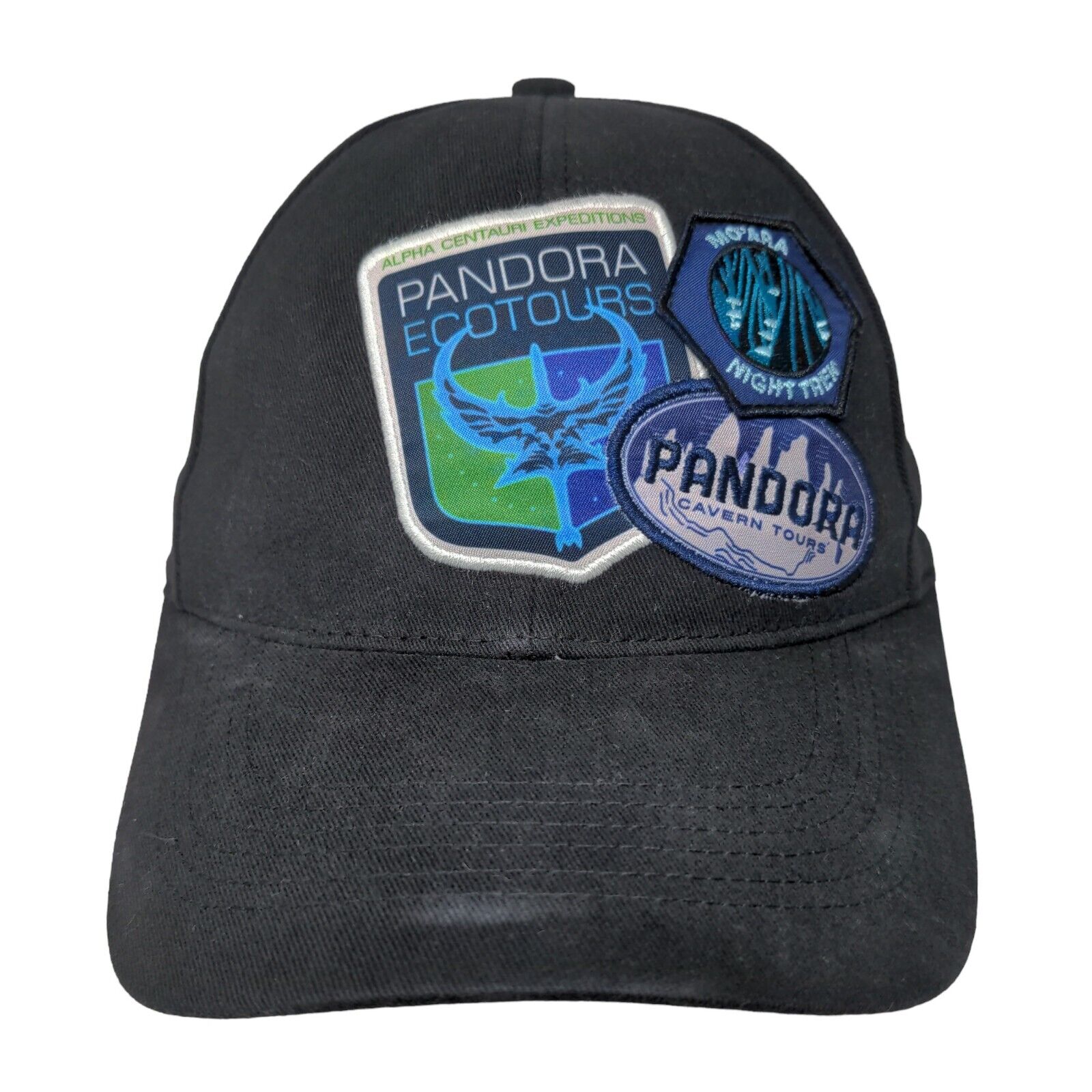 Pandora The World Of Avatar Slideback Hat Black Adult Embroidered Disn ...