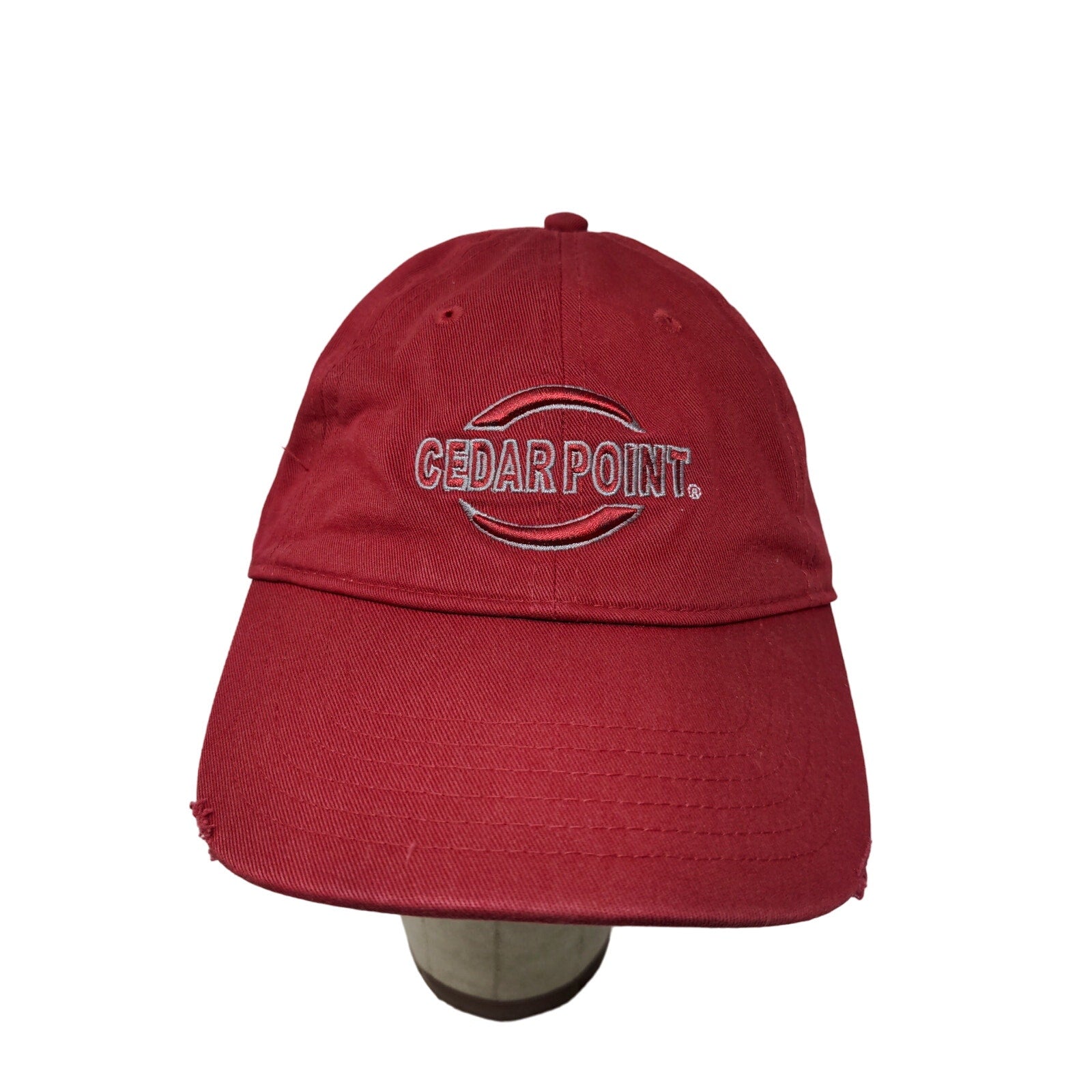 Cedar Point Slideback Hat Embroidered Logo Red Jacobson Cap Adjustable ...