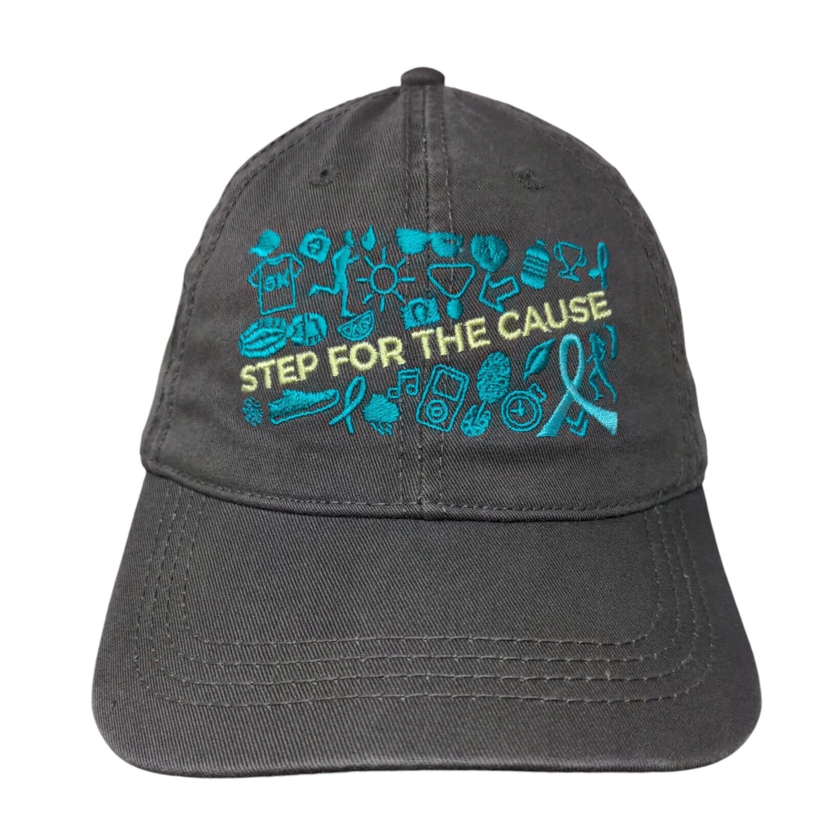 Step For The Cause Slideback Hat Gray OS Adjustable Embroidered Cap Am ...