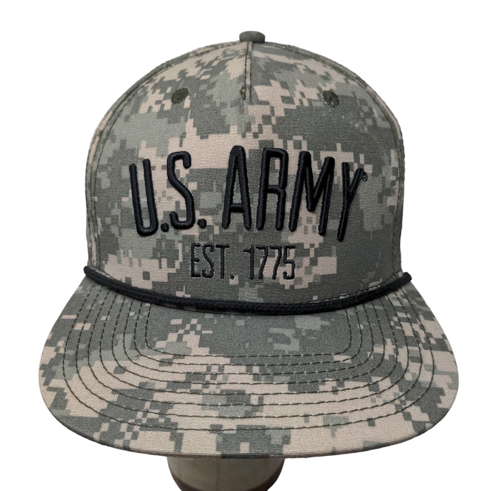 U.S. Army Official Snapback Trucker Hat Digital Camo OSFA Embroidered ...