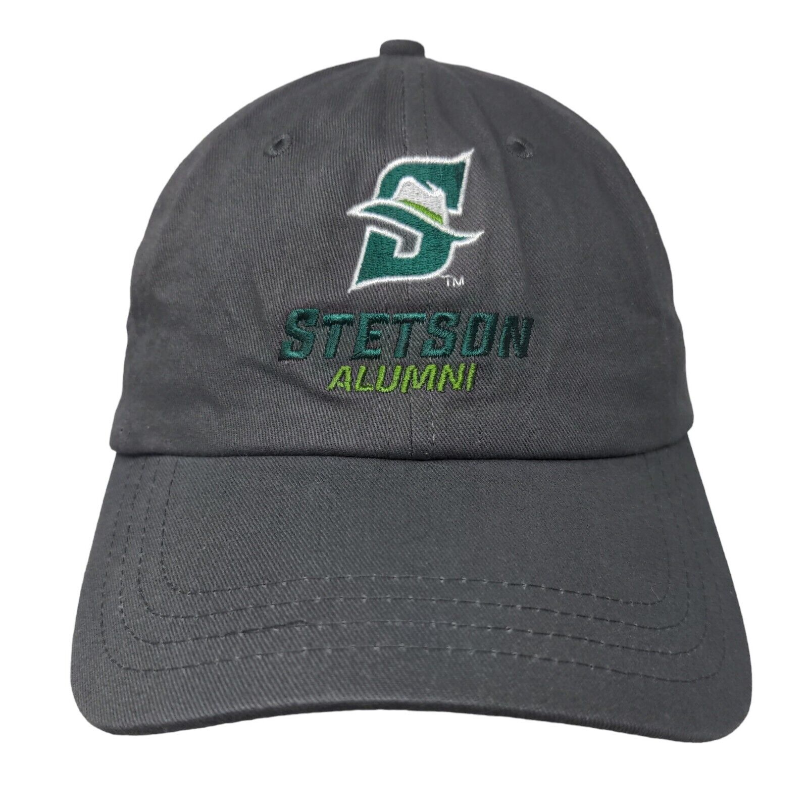 Cap America Men's Strapback Hat Gray Stetson Alumni Embroidered Logo C ...