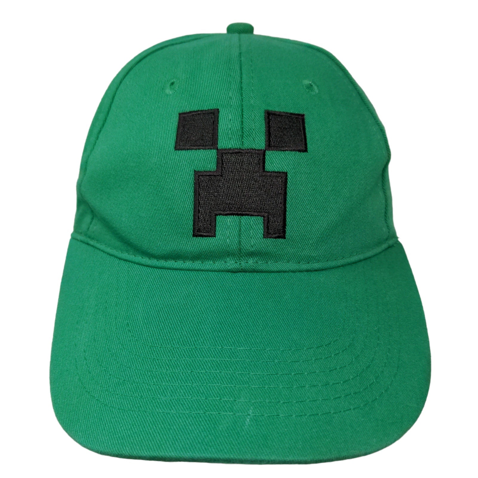 Jinx Boy's Snapback Hat Green Minecraft Embroidered Creeper Logo – Hat ...