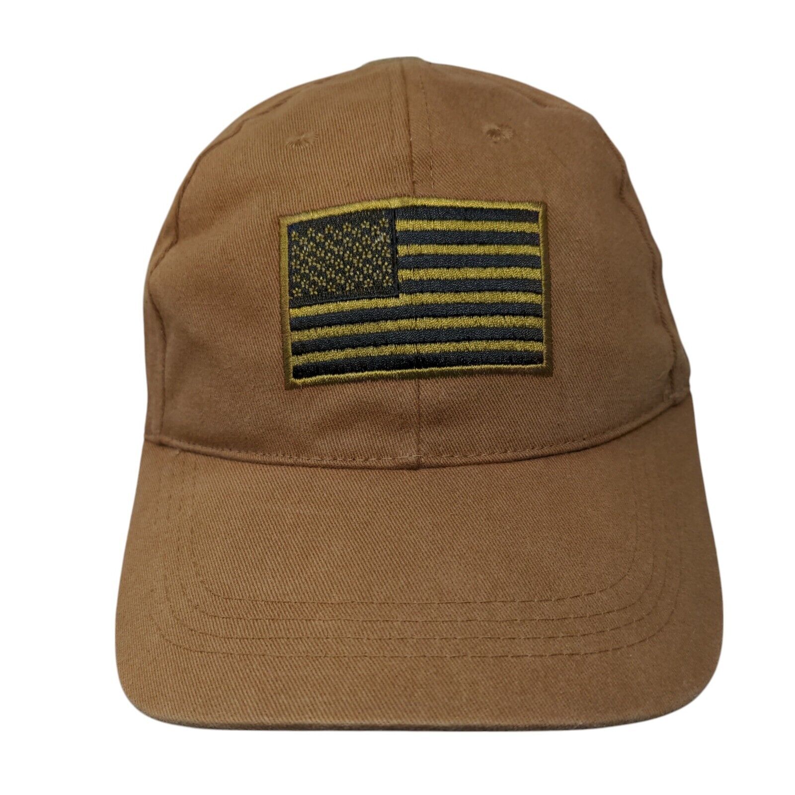 USA Flag Voodoo Tactical Strapback Hat Brown OSFA Adjustable Patriotic ...