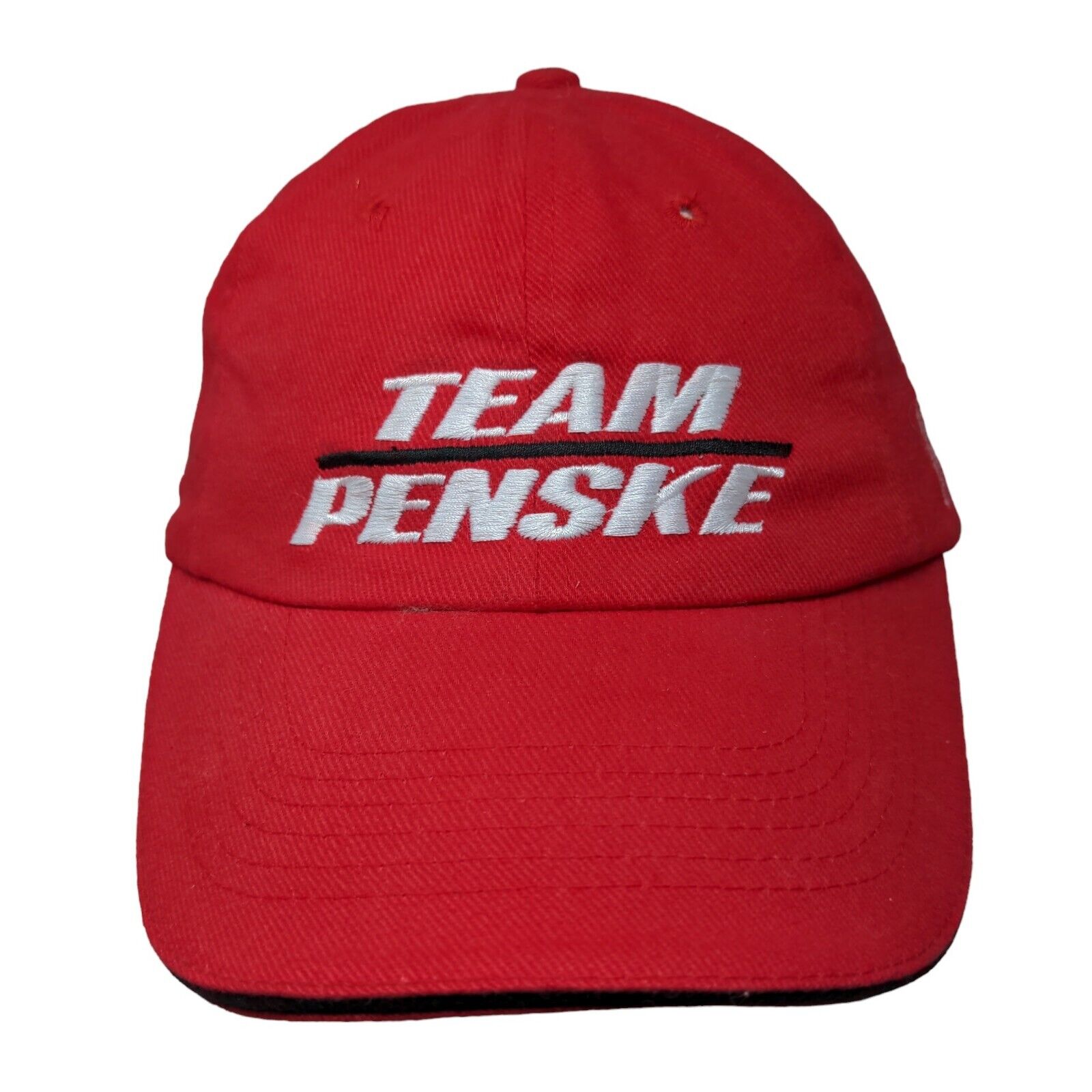 Team Penske Strapback Hat Red Embroidered Signature #3 #6 Embroidered ...