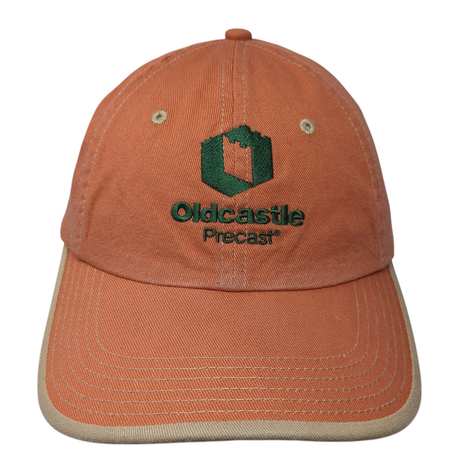 Oldcastle Precast Baseball Cap Orange Adjustable Embroidered Port Auth ...