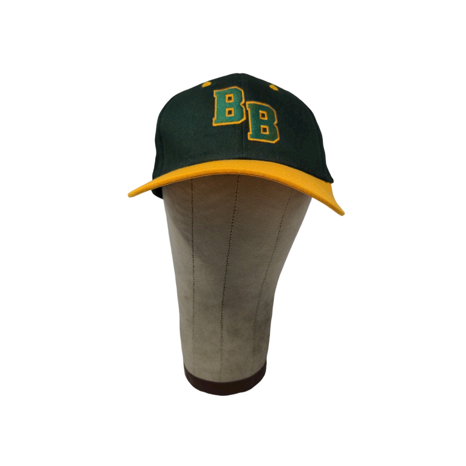 OTTO Strapback Hat Embroidered BB Logo OSFM Green Yellow Adjustable ...