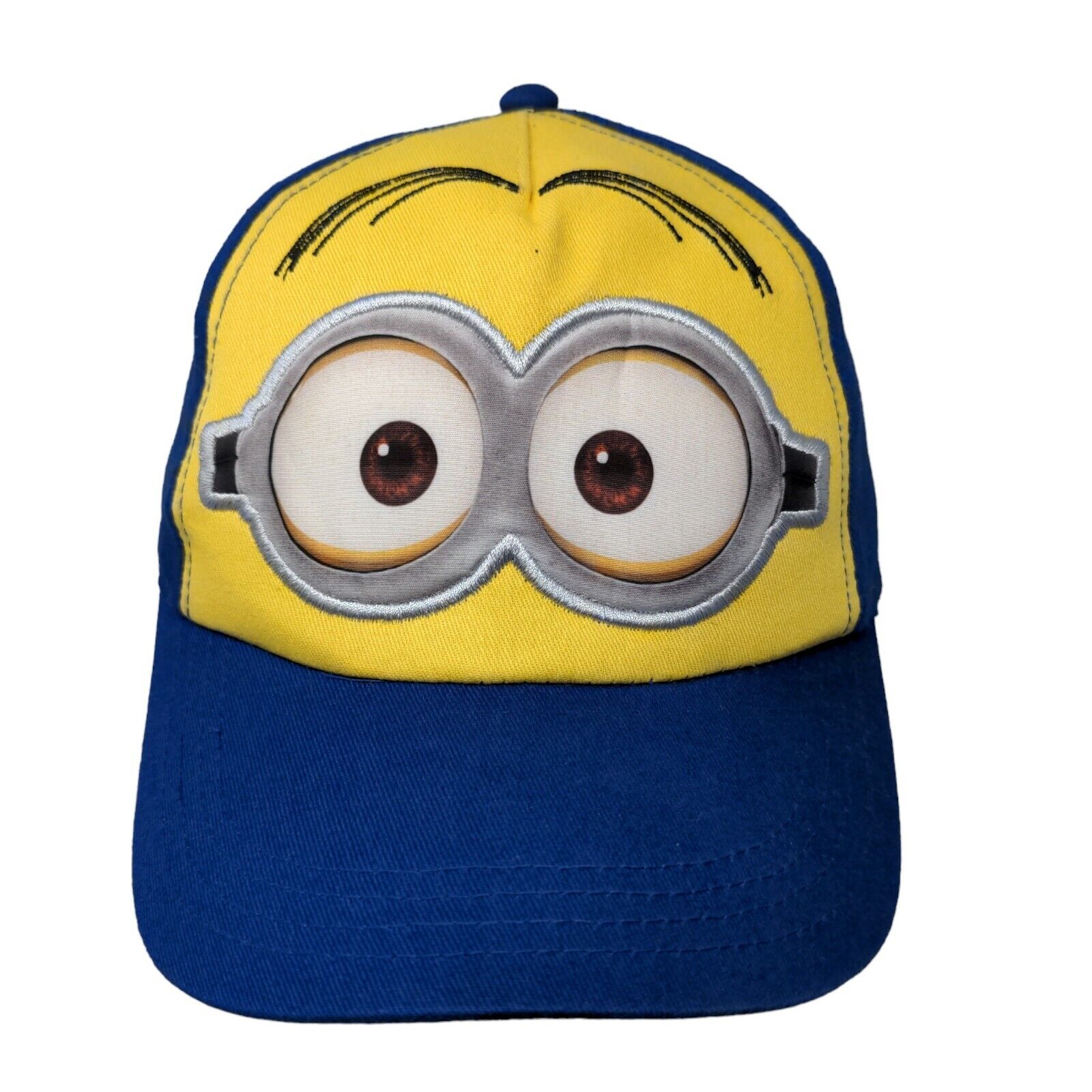 Despicable Me Minion Made Boy's Snapback Hat Blue Yellow OSFM Graphic ...