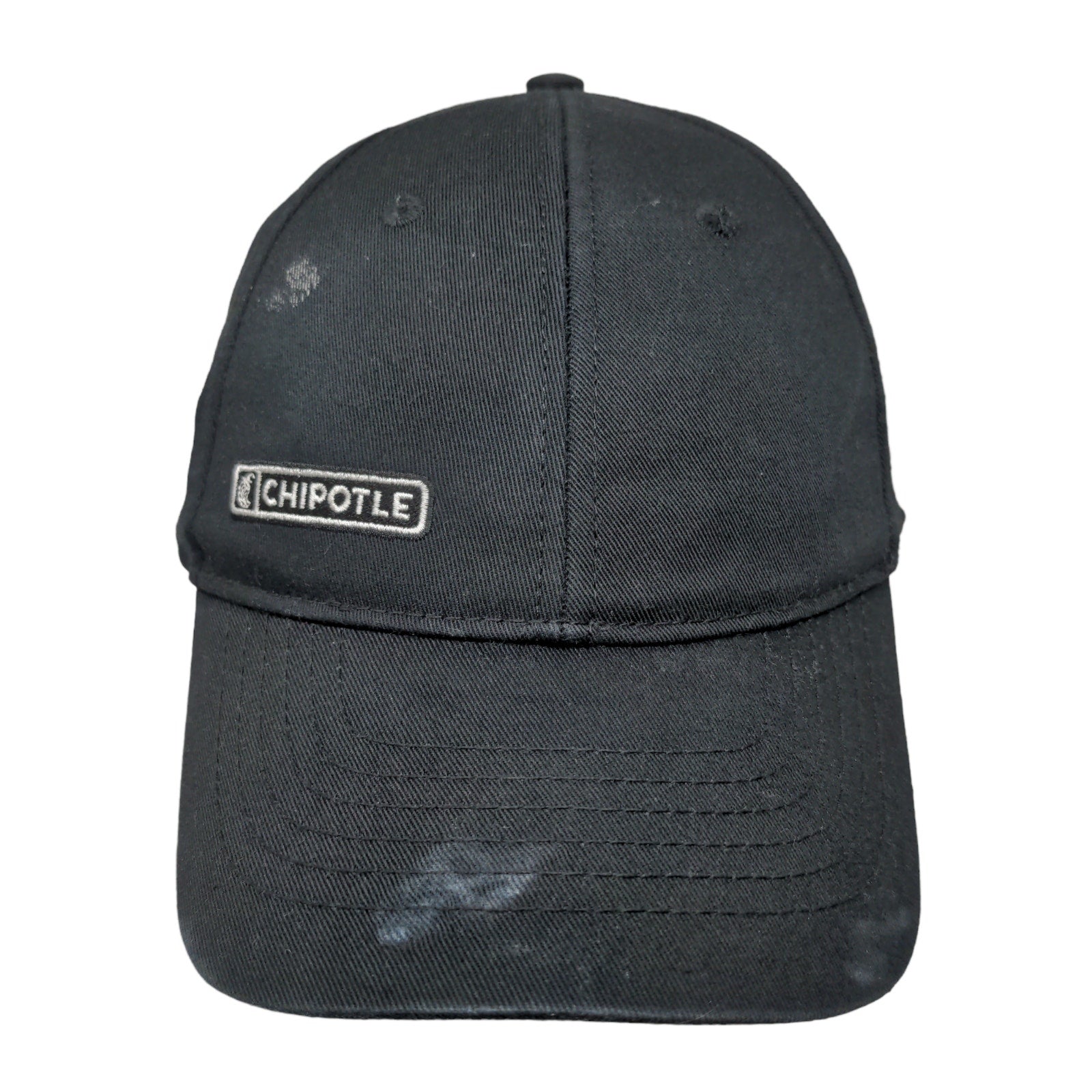 Chipotle Men's Strapback Employee Uniform Hat Black Embroidered Logo ...