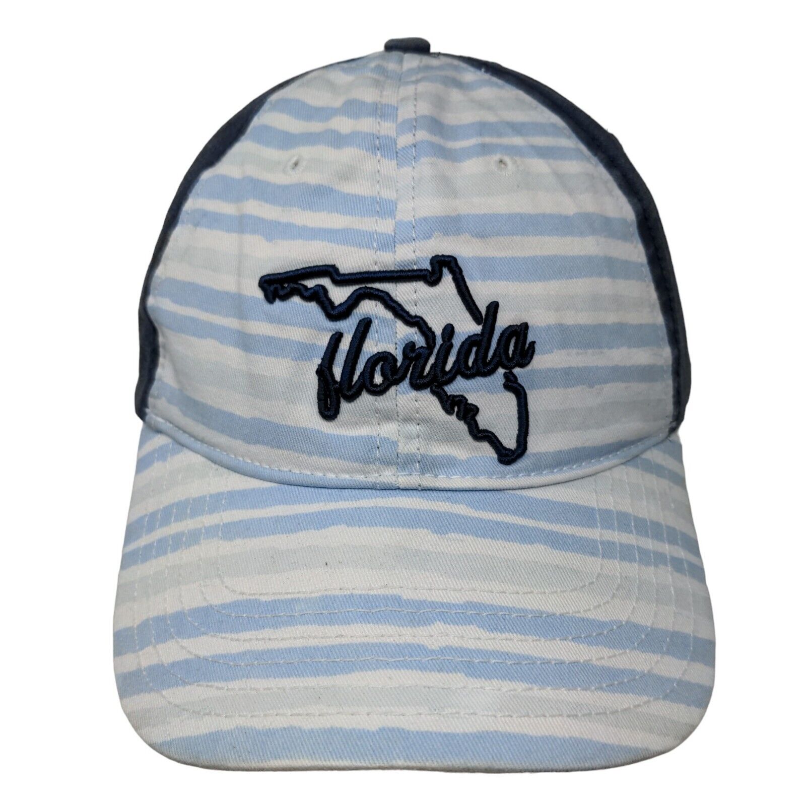 Home Free Men's Slideback Hat Blue White OSFM Embroidered Florida Logo ...